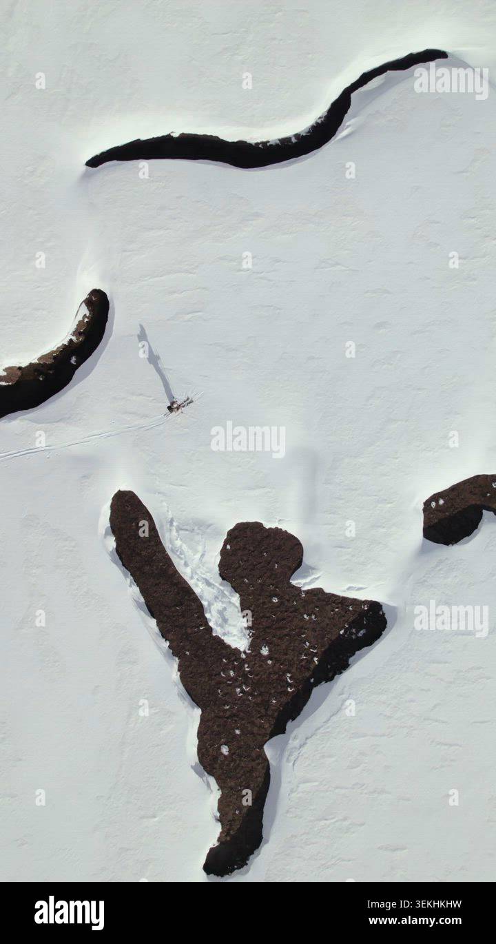 Aerial views of ski touring Stock Video Footage - Alamy