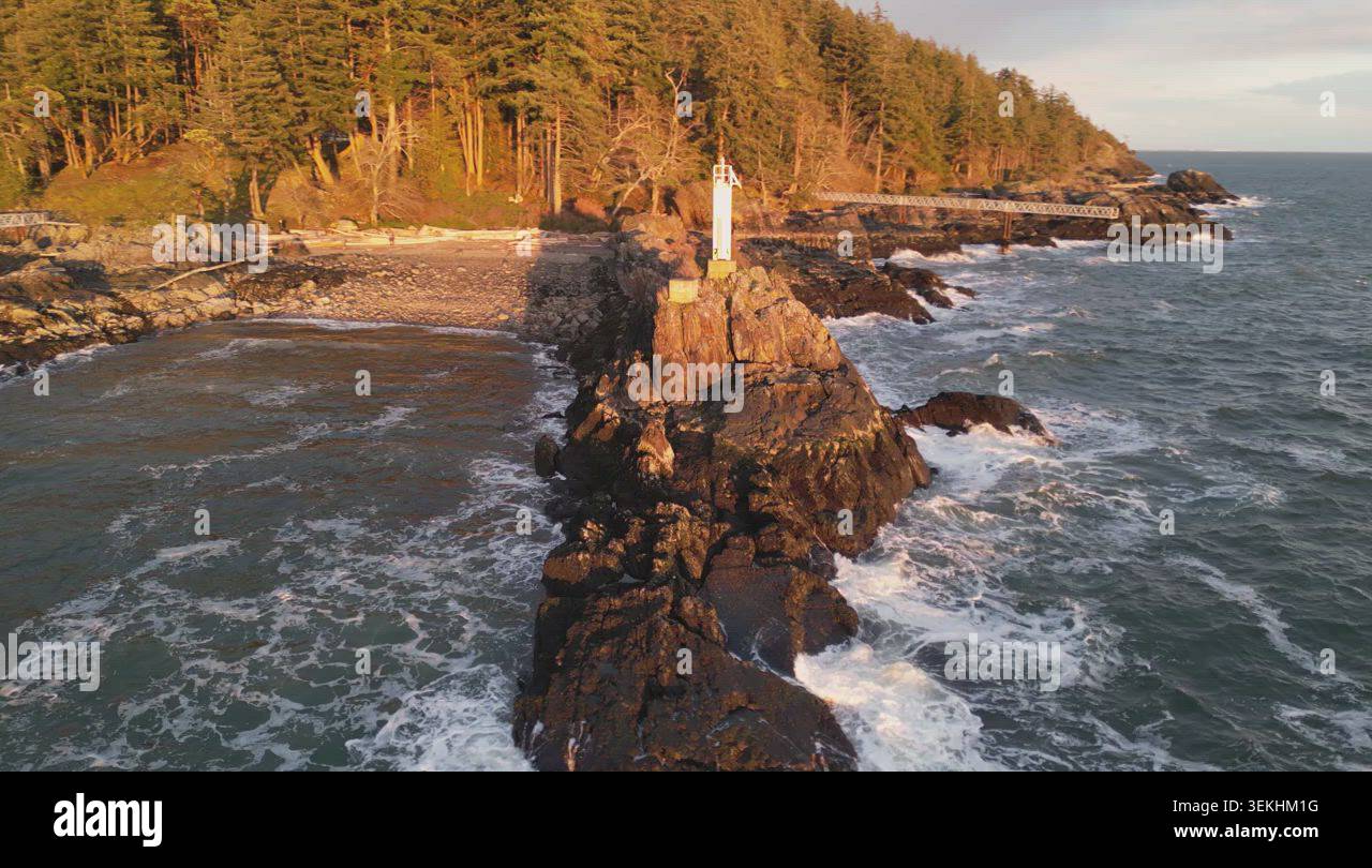 Flying Around a Lighthouse Stock Video Footage - Alamy
