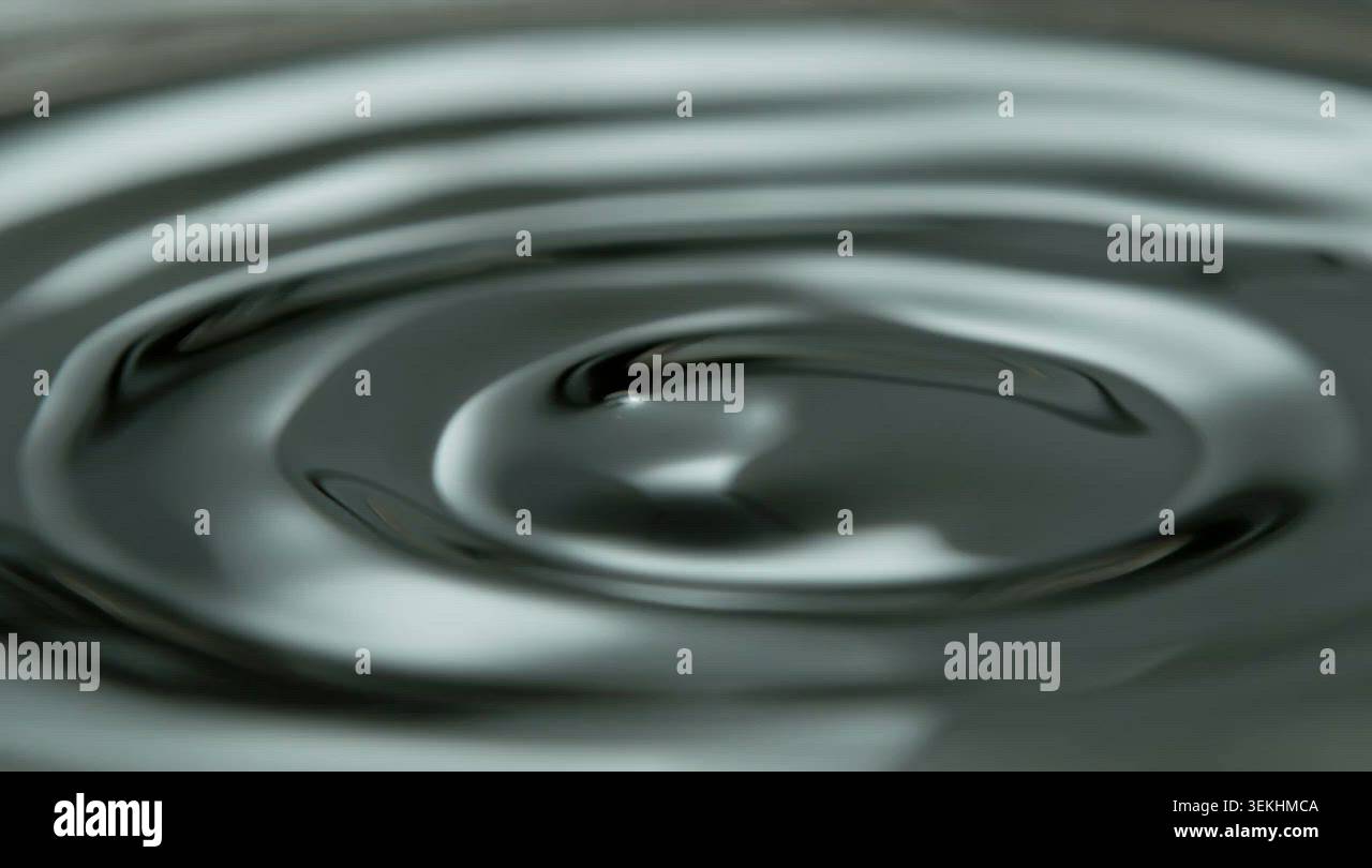 Water ripple effect in dark liquid Stock Video Footage - Alamy