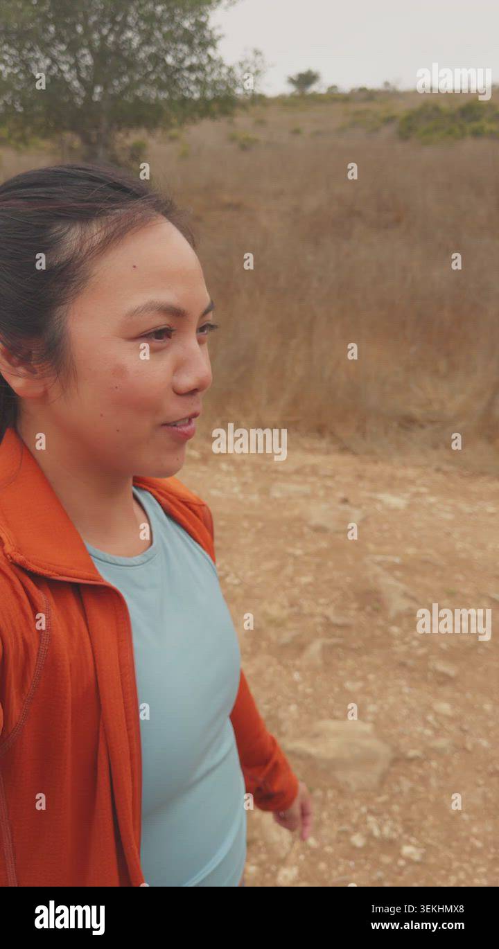 UGC looking at camera walk selfie video woman Stock Video Footage - Alamy