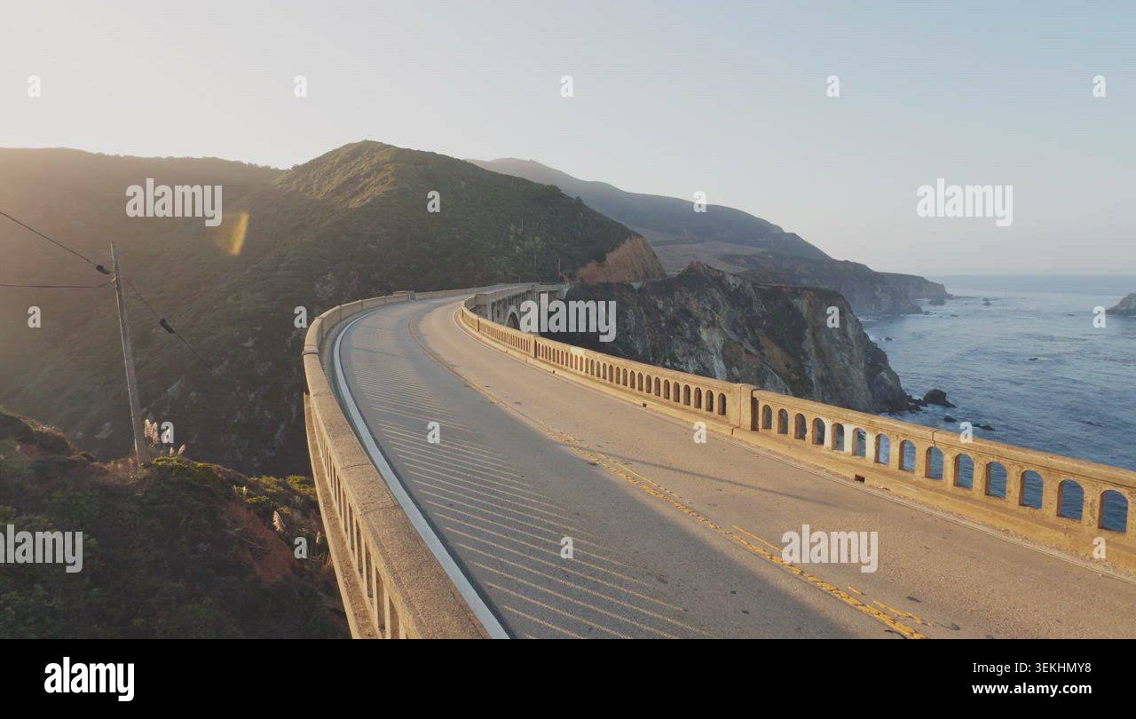 California Big Sur Wexler Bridge nobody Stock Video Footage - Alamy