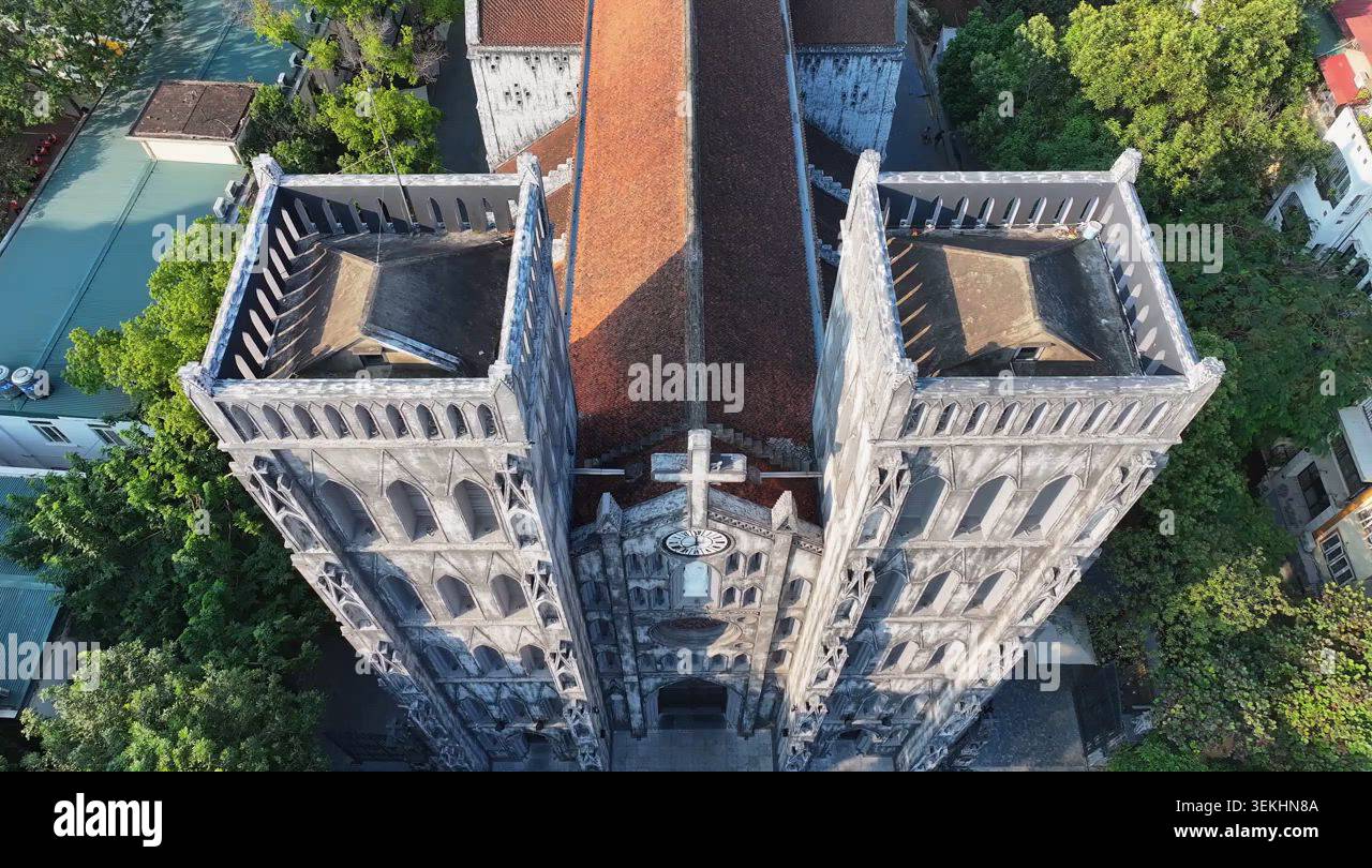 Twin Towers Top View Stock Video Footage - Alamy