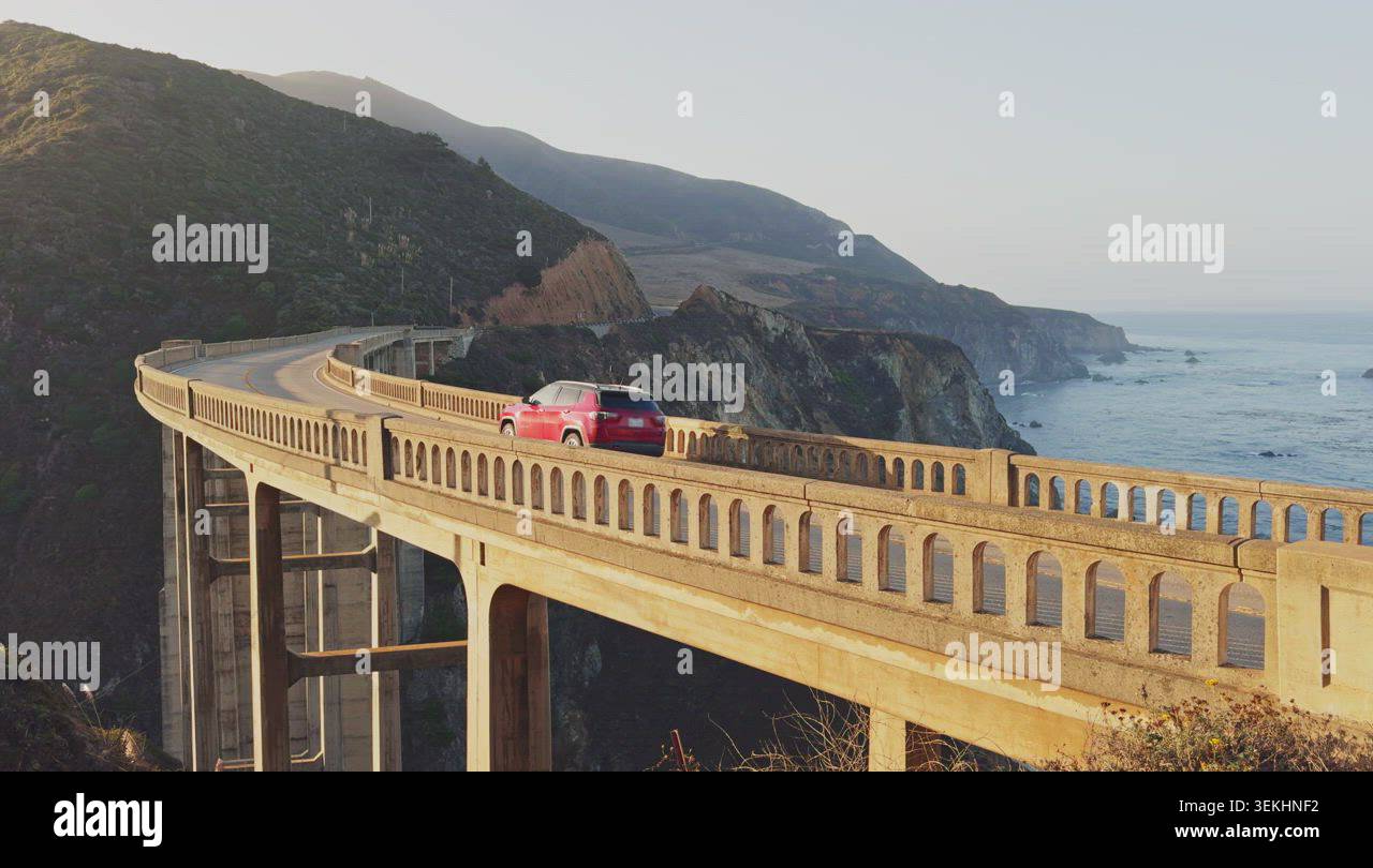 Big Sur Wexler Bridge car Stock Video Footage - Alamy