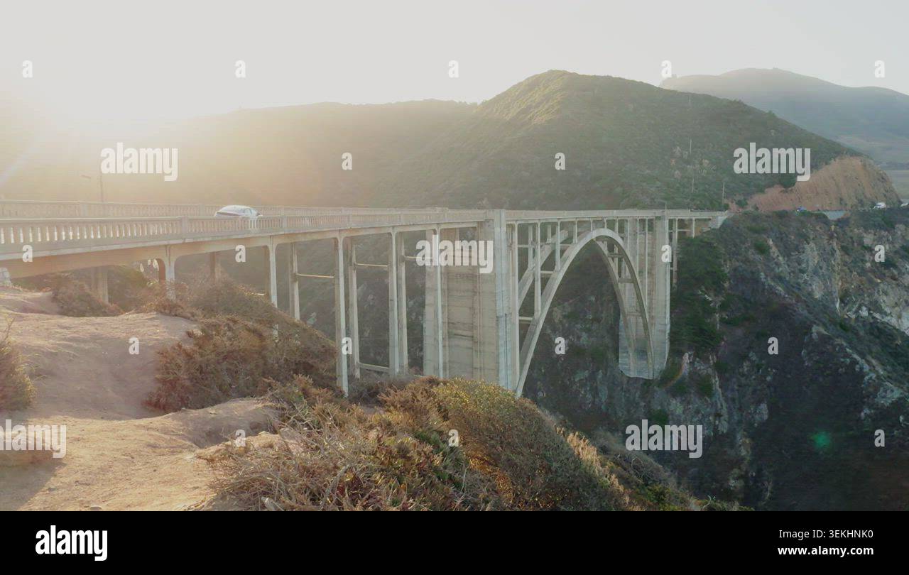 Big Sur Wexler Bridge car California Stock Video Footage - Alamy