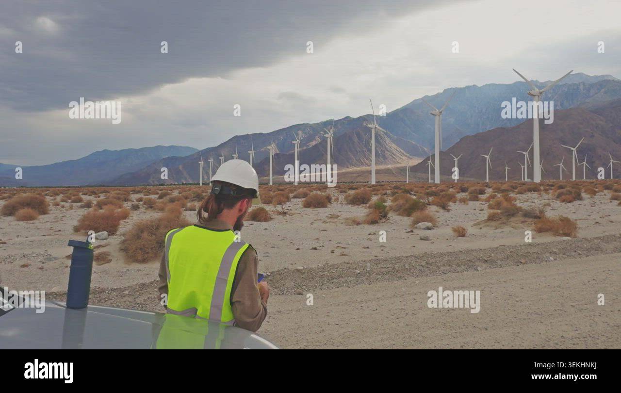 Wind Turbine Technician text cell phone Stock Video Footage - Alamy
