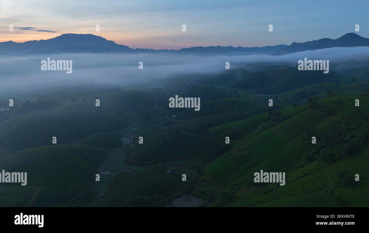 Misty Valley Hyperlapse Frame Stock Video Footage - Alamy