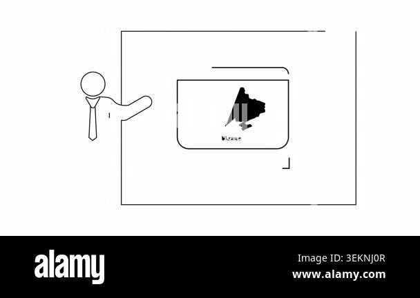 A simple line drawing shows a person icon pointing to a computer screen ...
