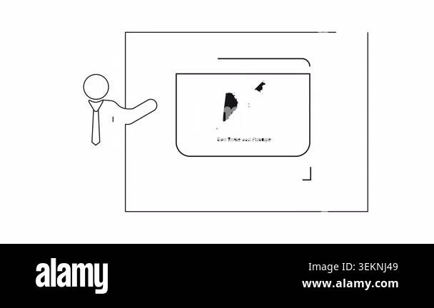 A simple line drawing of a person standing next to a computer monitor ...