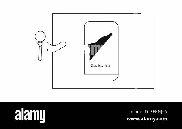 A simple line drawing shows a person presenting a smartphone displaying ...