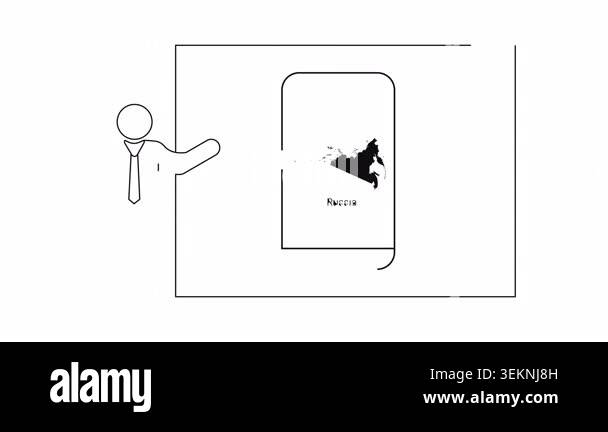 A simple line drawing shows a person presenting a mobile phone ...