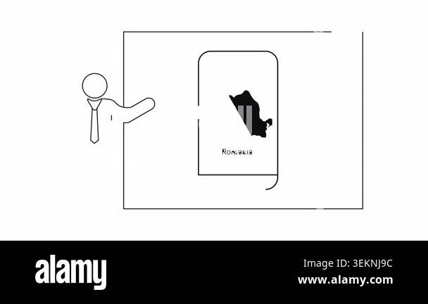A simple line drawing shows a person icon gesturing towards a screen ...