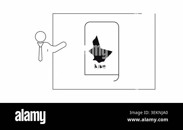 A simple line drawing shows a person presenting a smartphone displaying ...