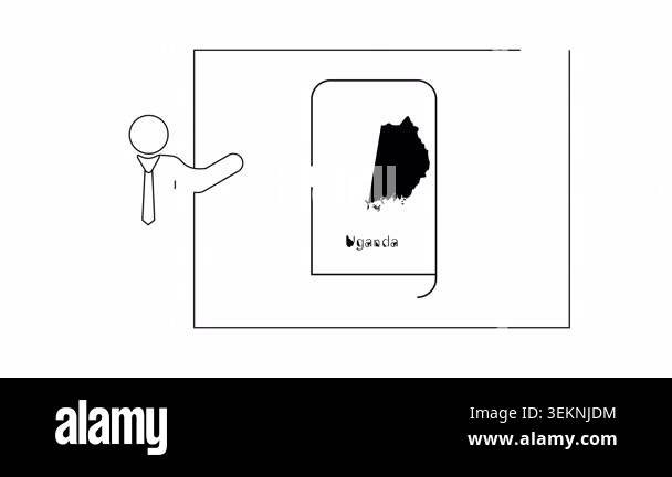 A simple line drawing shows a person pointing to a smartphone ...