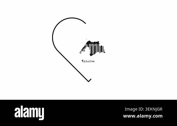 A minimalist black and white graphic featuring the outline of ...