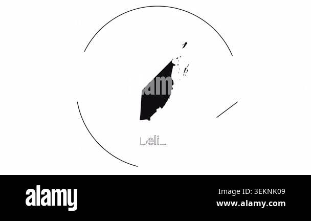 A black silhouette of the map of Belize is displayed within a circle ...