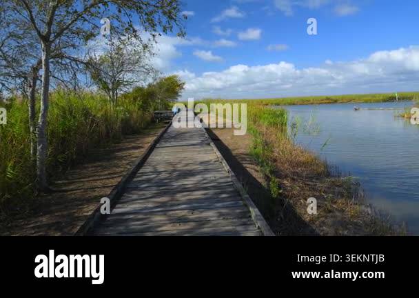 Wetland Walkway located at the Sabine National Wildlife Refuge in ...