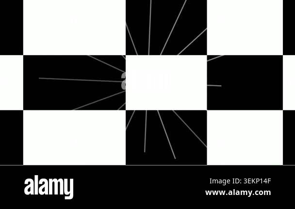 checkerboard with checkerboard flag Stock Video Footage - Alamy