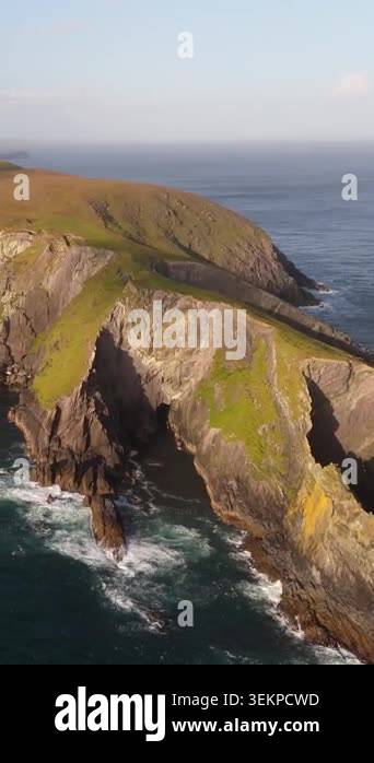 Expansive ocean vistas stretch to the horizon from the edge of the ...