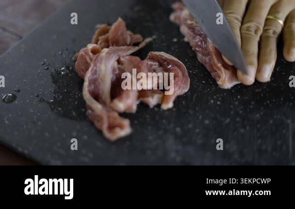 Uncooked Penne Pasta On Wooden Table Dry, A vibrant video of dry ...