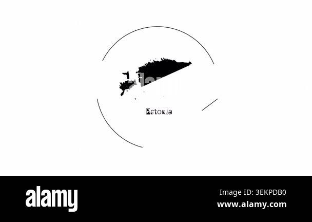 A minimalist graphic featuring the silhouette of Estonia surrounded by ...