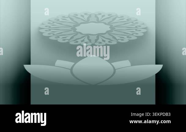 International Yoga Day Animation with Woman in Headstand Pose, Lotus ...