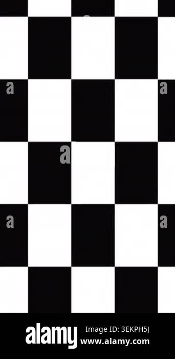 Black and white checkerboard, chess board background animation in 4K ...