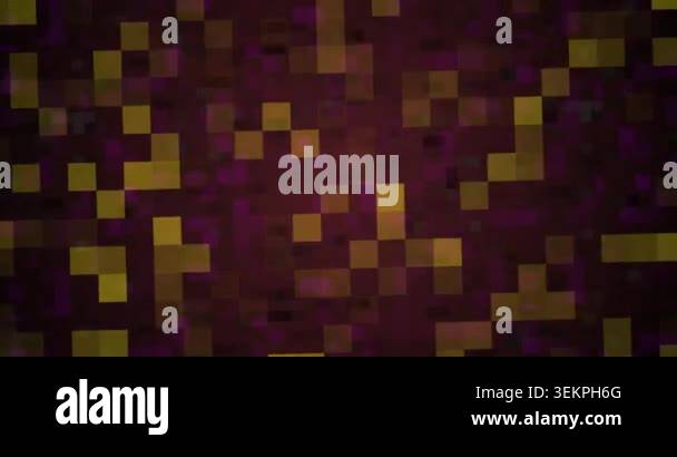 dark brown, red, yellow abstract mosaic background Stock Video Footage ...