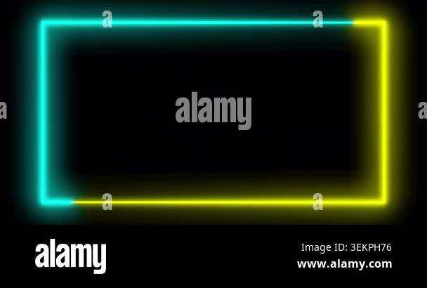 vector illustration of neon glowing lines background Stock Video ...