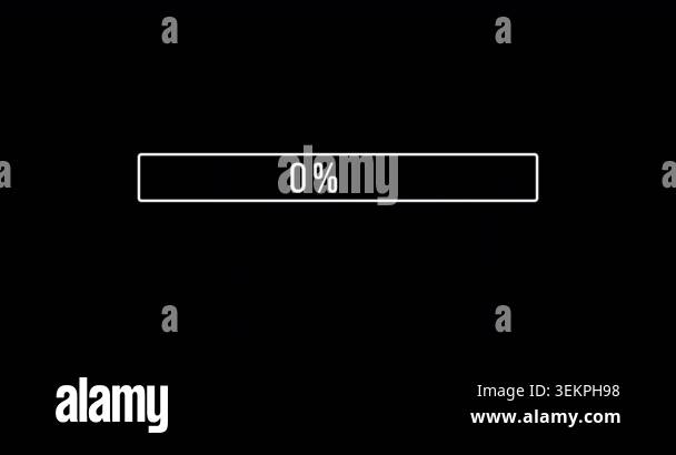 loading screen on black background Stock Video Footage - Alamy
