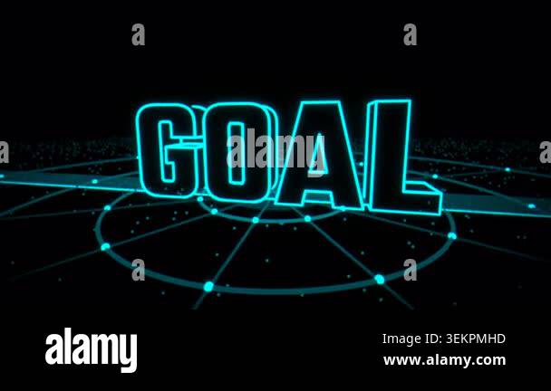 High-end 3D motion graphic featuring a neon holographic HUD for sports ...