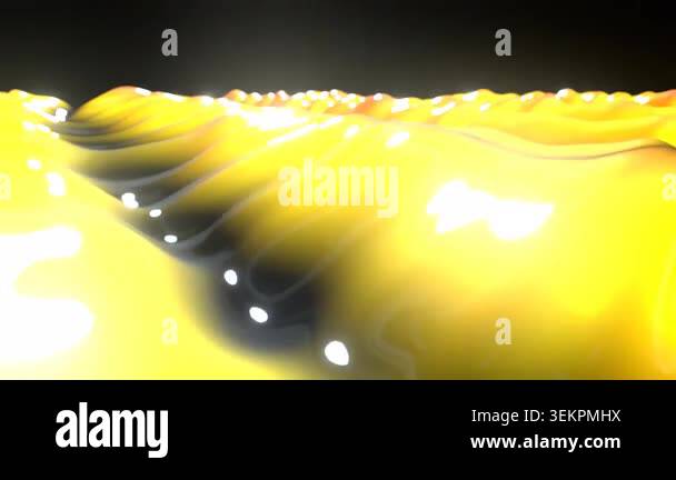 High-end 3D motion graphic featuring Liquid Silk Flowing Satin Waves ...