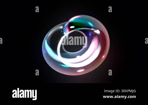 High-end 3D motion graphic featuring Torus Vortex Spiral Ring. Perfect ...