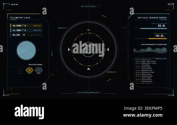Premium high-density Head-Up Display (HUD) telemetry interface ...