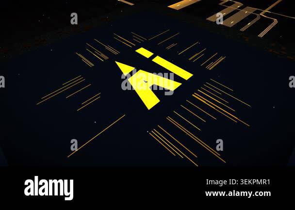 High-technology digital environment background plate showing a luxury ...