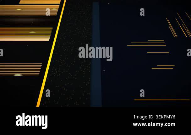 Golden neon traces light up a dark fiberglass circuit board, showcasing ...