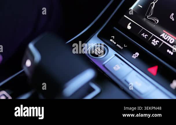 Pressing Stand By Power Button To Turn On and Off the Hybrid Car ...