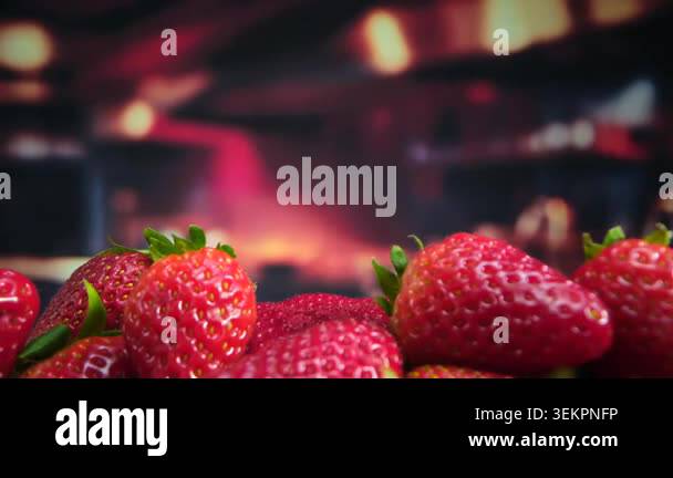 Strawberry macro texture, fresh juicy berries, natural food background ...