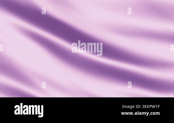 Gentle lavender satin cloth waving softly in UHD 4K. Beautiful pastel ...