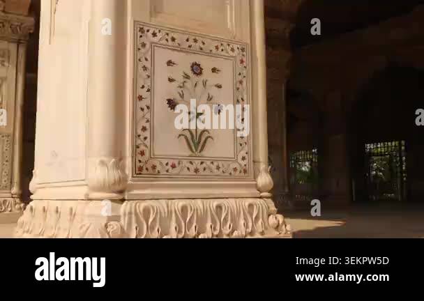 some glimpses of fort in delhi india. from outside to inside view Stock ...