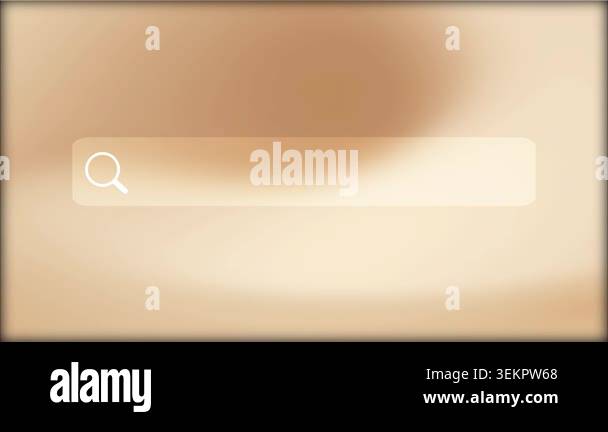 Search bar on abstract brown blurred background Stock Video Footage - Alamy
