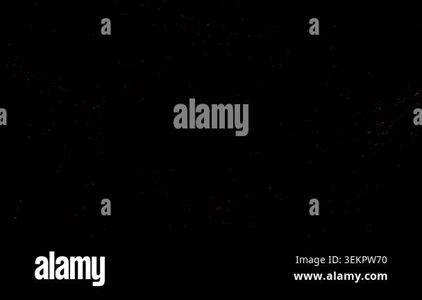 Minimalist red particle dust floating in dark void Stock Video Footage ...