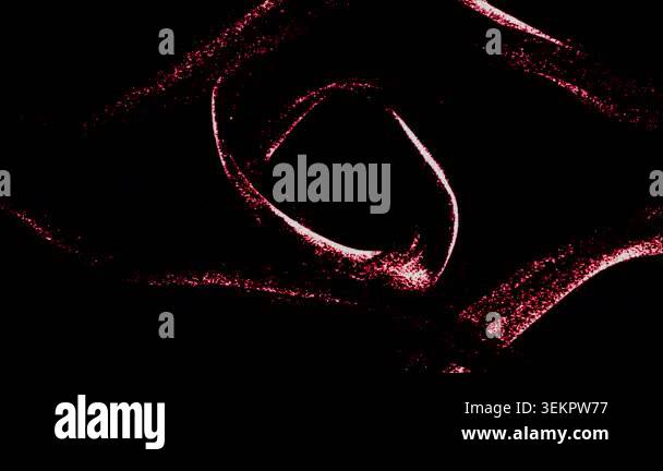 Abstract swirling red particle vortex on black background Stock Video ...