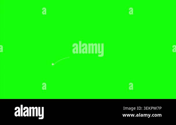 Minimalist green call out title boxes on green screen background Stock ...