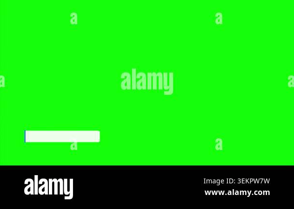 Simple white bar animation on green screen background Stock Video ...