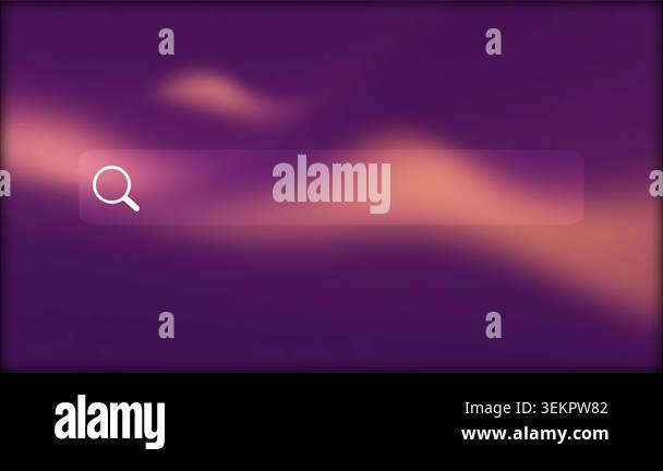 Search engine bar on abstract purple wave background Stock Video ...