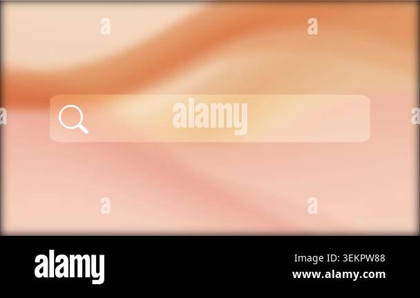 Minimalist search bar on wavy orange abstract background Stock Video ...