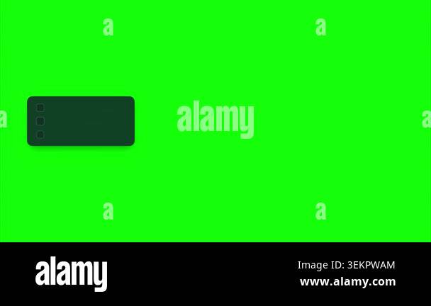 Task checklist animation with green checkmarks on green screen Stock ...
