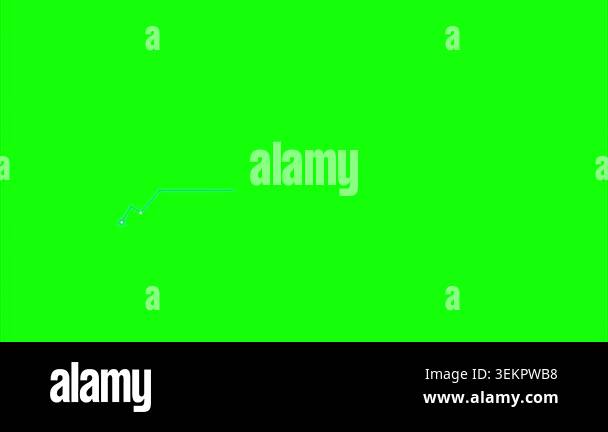 Blue digital callout boxes with lines on green screen Stock Video ...