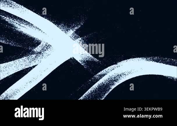 Abstract crossing textured brushstrokes on dark navy background Stock ...