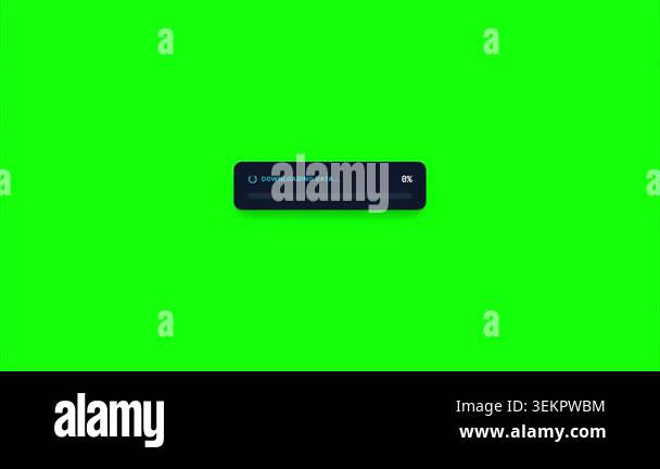 File upload progress bar loading on green screen Stock Video Footage ...